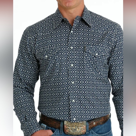 Cinch | Shirts | Nwt Cinch Mens Navy Modern Fit Western Shirt | Poshmark